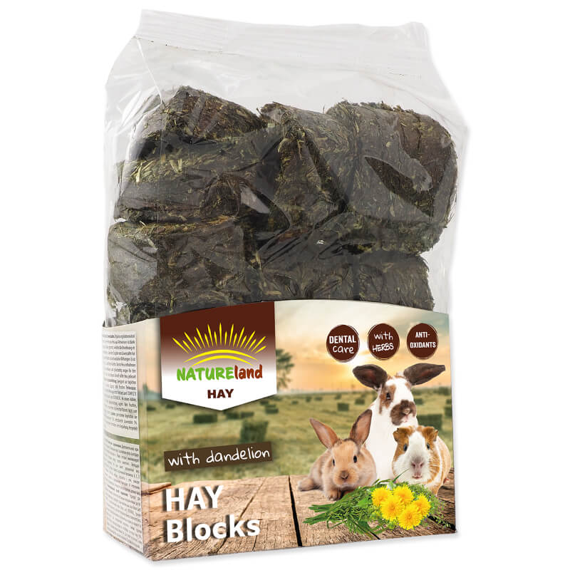 Nature Land Hay Blocks z regratom - 600 g – Mr.Pet spletna trgovina